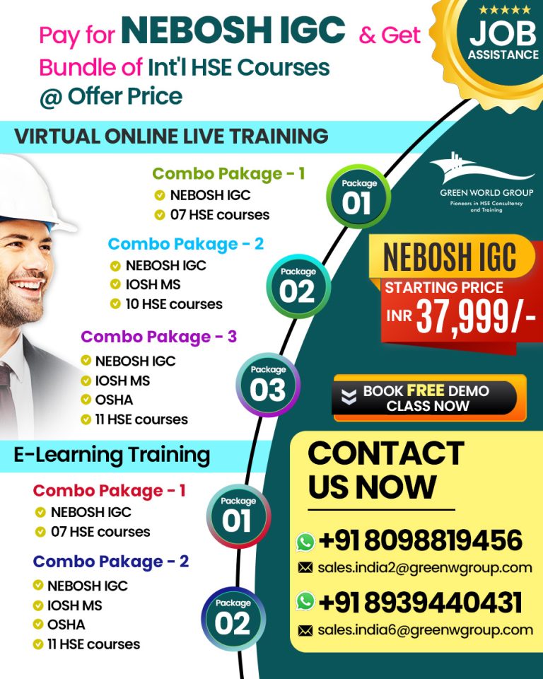 Green World Group NEBOSH Course Lightning Offers in CHENNAI for NEBOSH ...