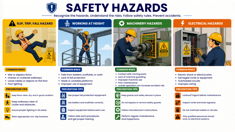 7 types of workplace hazards